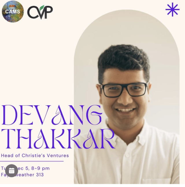 CAMS And CVP Present Devang Thakkar: A Conversation On Art And Venture Capitalism – Bwog